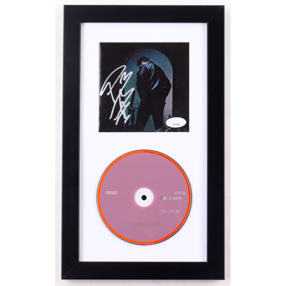 Post Malone Signed "Hollywood's Bleeding" Custom Framed CD Display (JSA ...