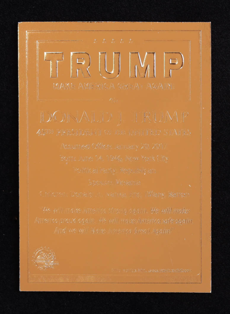 Donald Trump 2021 Merrick Mint For President 2024 Red Signature Series ...