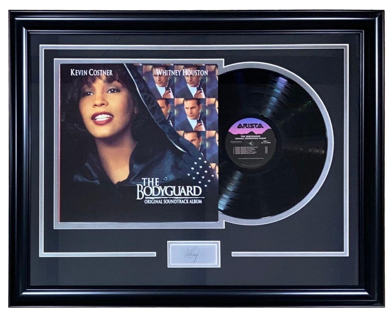 Whitney Houston "The Bodyguard" Custom Framed Vinyl Record Album Cover ...