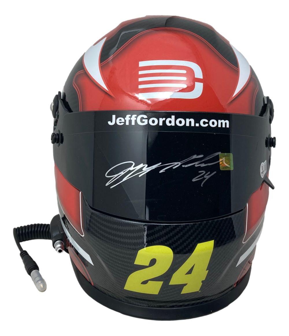 Jeff Gordon Signed NASCAR End Hunger Full-Size Replica Racing Helmet ...