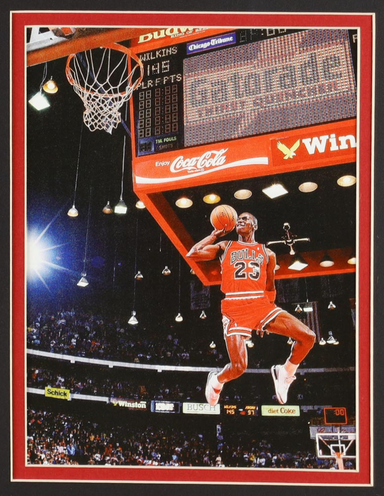 Michael Jordan Custom Framed Jersey Display with Jordan (4) Champions ...