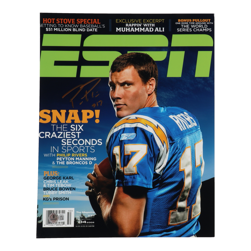 Philip Rivers Signed Chargers 11x14 Photo (Beckett) | Pristine Auction