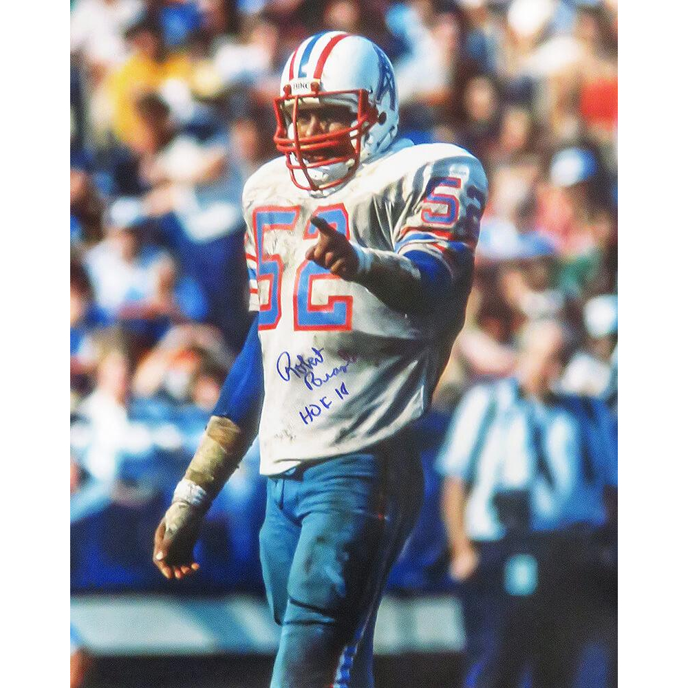 Robert Brazile Signed Oilers 16x20 Photo Inscribed "HOF '18" (Schwartz ...