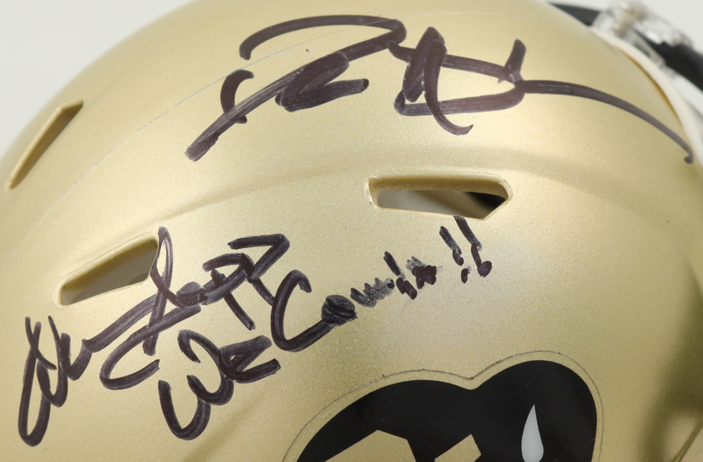 Deion Sanders & Warren Sapp Signed Colorado Buffaloes Speed Mini Helmet ...
