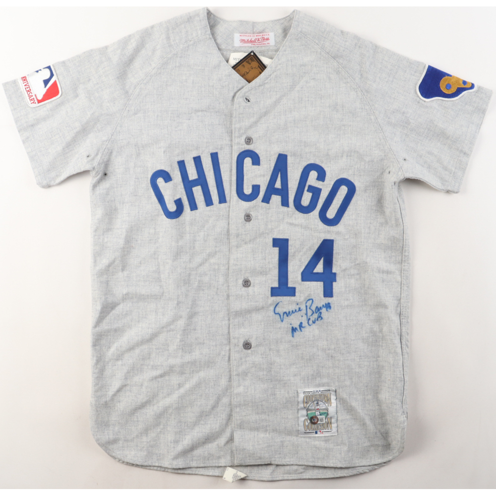 Ernie Banks Signed Cubs Jersey Inscribed "Mr Cub" (Beckett) | Pristine ...