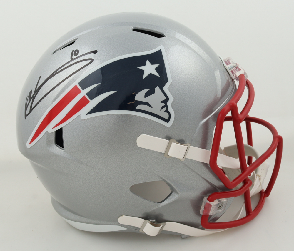 Mac Jones Signed Patriots Full-Size Speed Helmet (Beckett) | Pristine ...