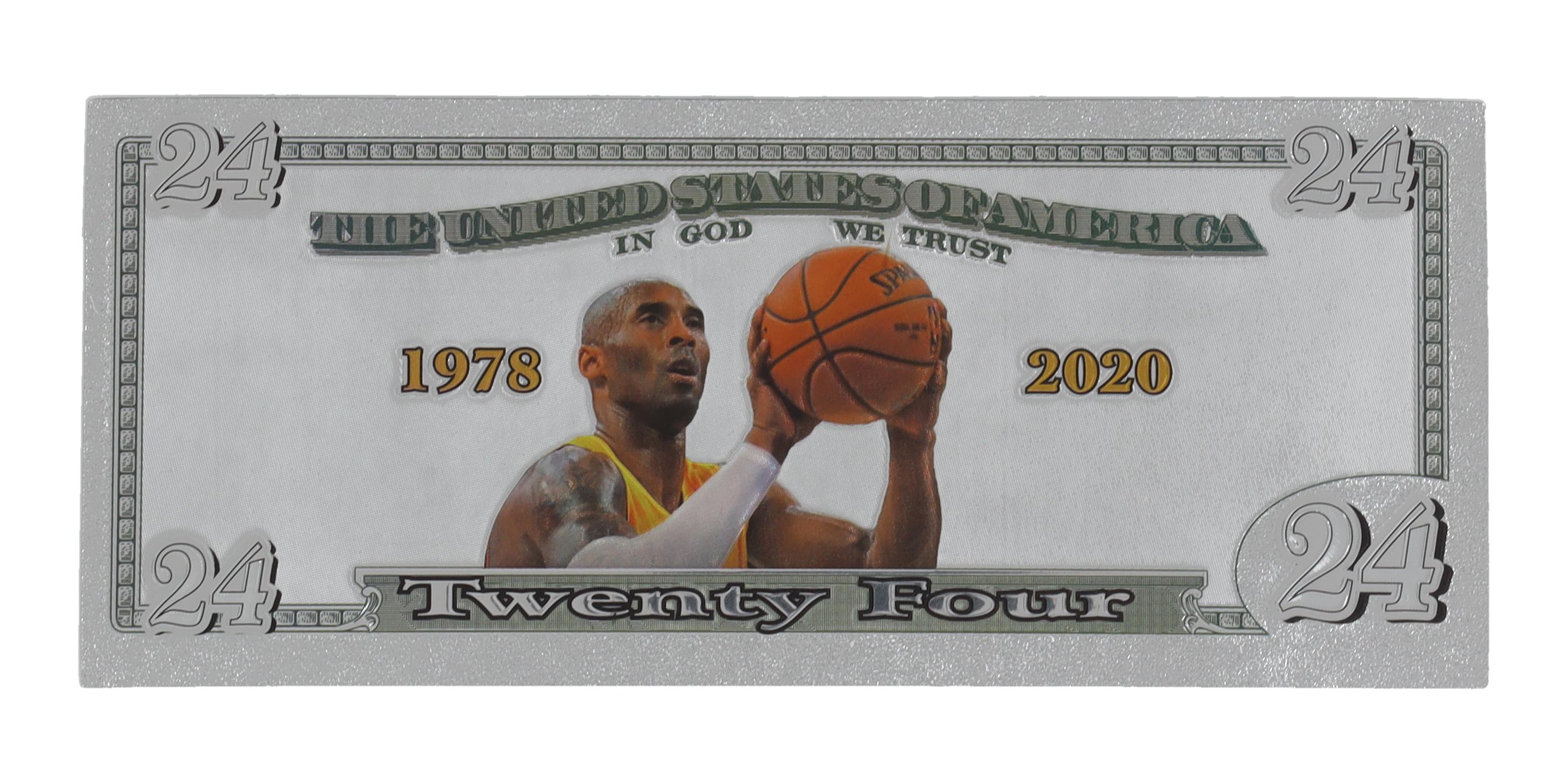 Kobe Bryant "The Black Mamba" Commemorative Silver Bill | Pristine Auction