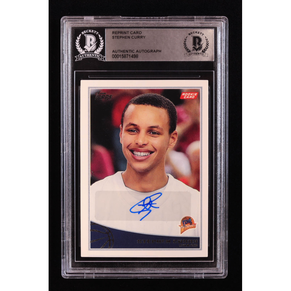 Stephen Curry Signed 2009-10 Topps #321 RC Reprint (BGS) | Pristine Auction