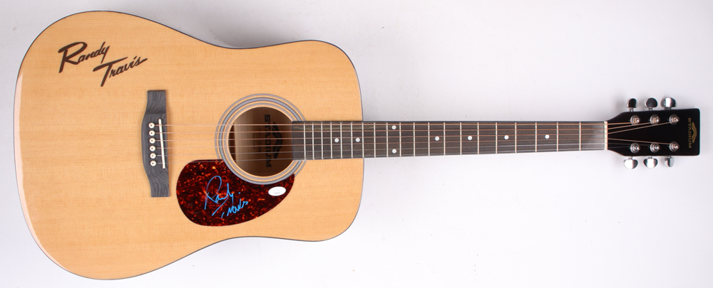 Randy Travis Signed 40" Acoustic Guitar (JSA) | Pristine Auction
