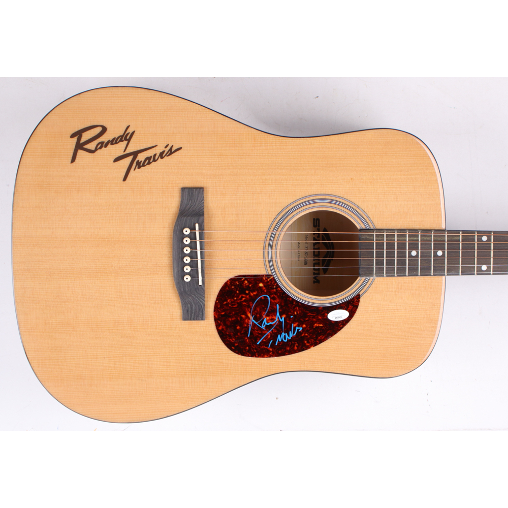 Randy Travis Signed 40" Acoustic Guitar (JSA) | Pristine Auction