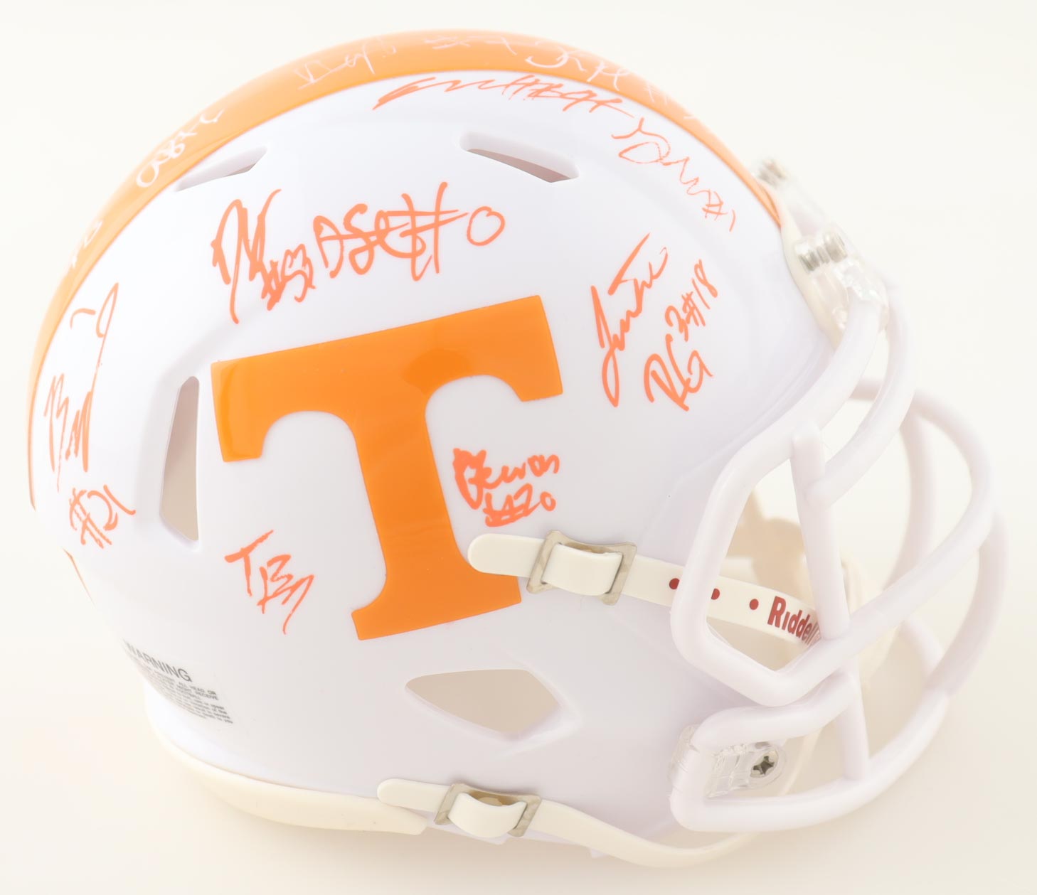 2023 Tennessee Volunteers Defense LE Speed Mini Helmet Signed By (15 ...