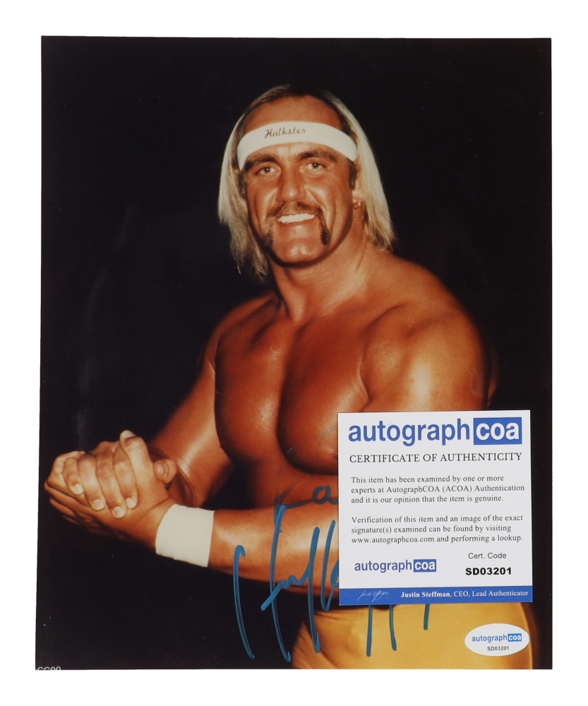 Hulk Hogan Signed WWE 8x10 Photo (ACOA) | Pristine Auction