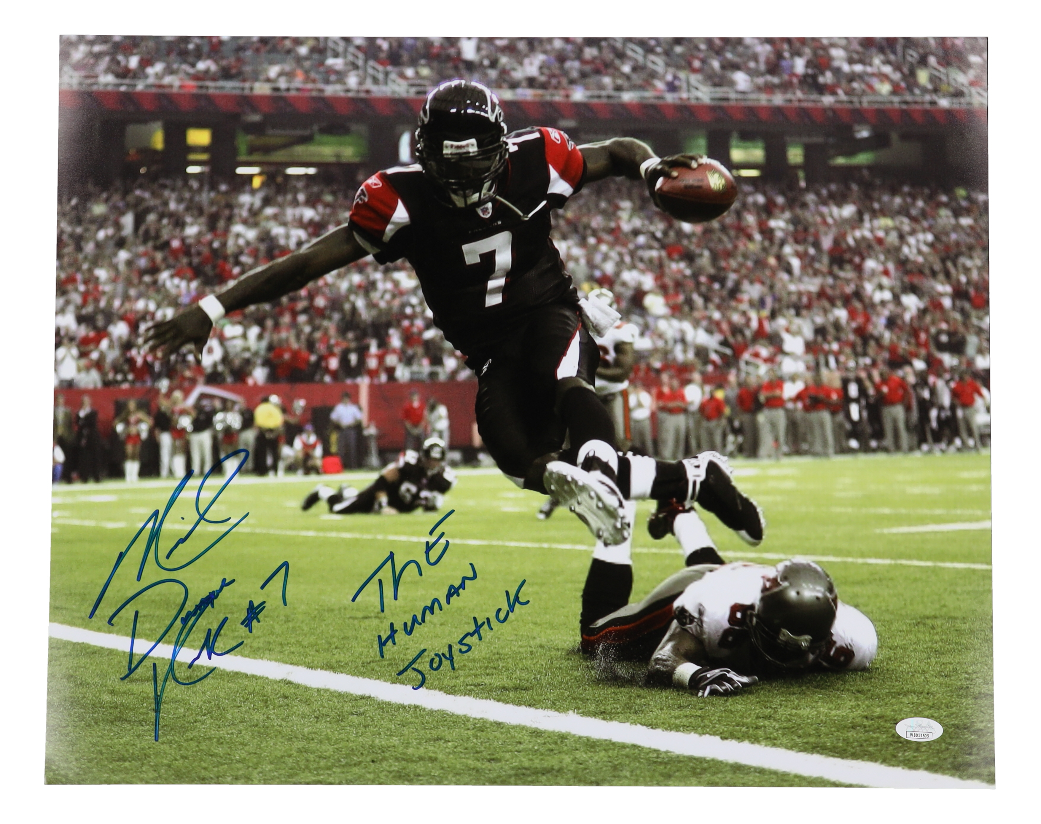 Michael Dwayne Vick Signed Falcons 16x20 Photo Inscribed "The Human ...