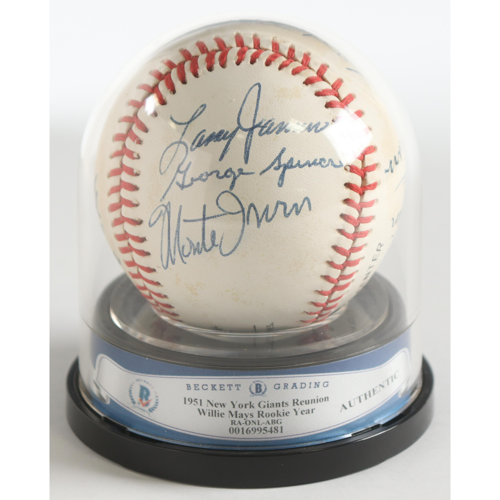 Willie Mays | 1951 Giants Reunion Baseball Signed By (12) (BGS ...