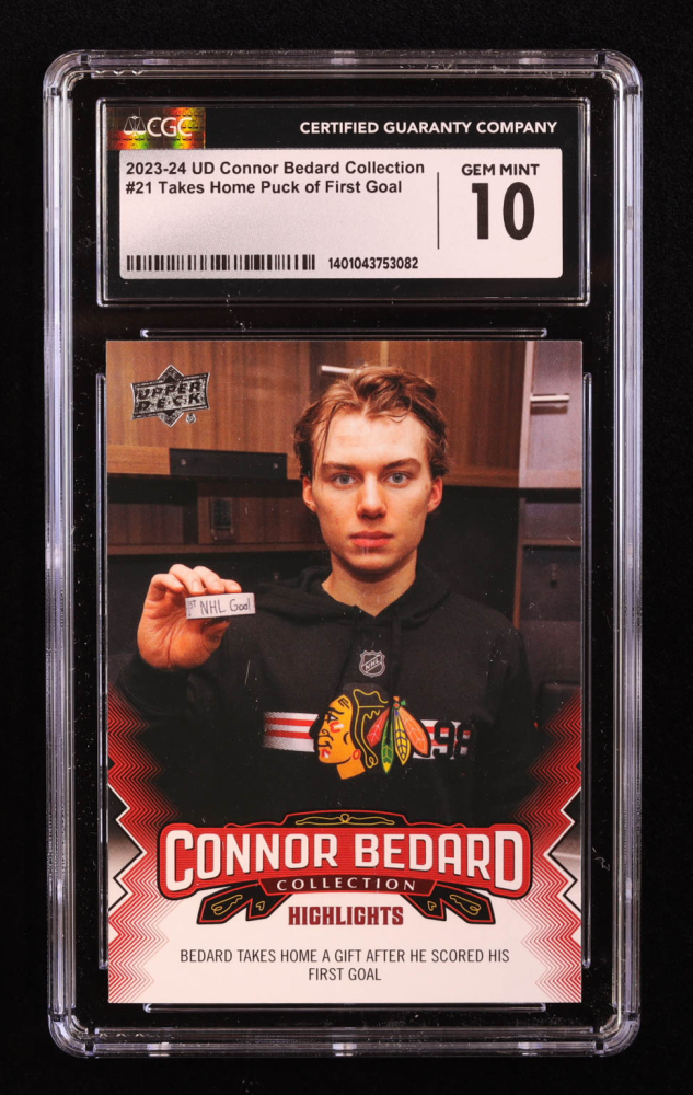 Connor Bedard 2023-24 Upper Deck Connor Bedard Collection #21 HL RC ...