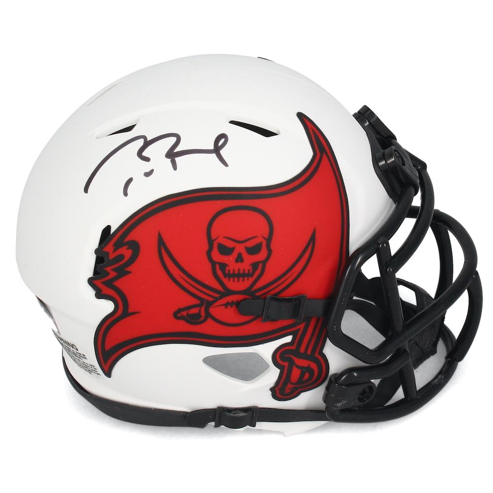 Tom Brady Signed Buccaneers Lunar Eclipse Alternate Speed Mini Helmet ...