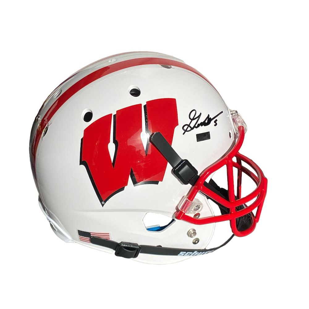 Graham Mertz Signed Wisconsin Badgers Full-Size Helmet (Panini ...