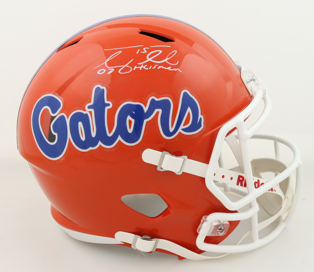 Tim Tebow Signed Florida Gators Full-Size Speed Helmet Inscribed "07 ...