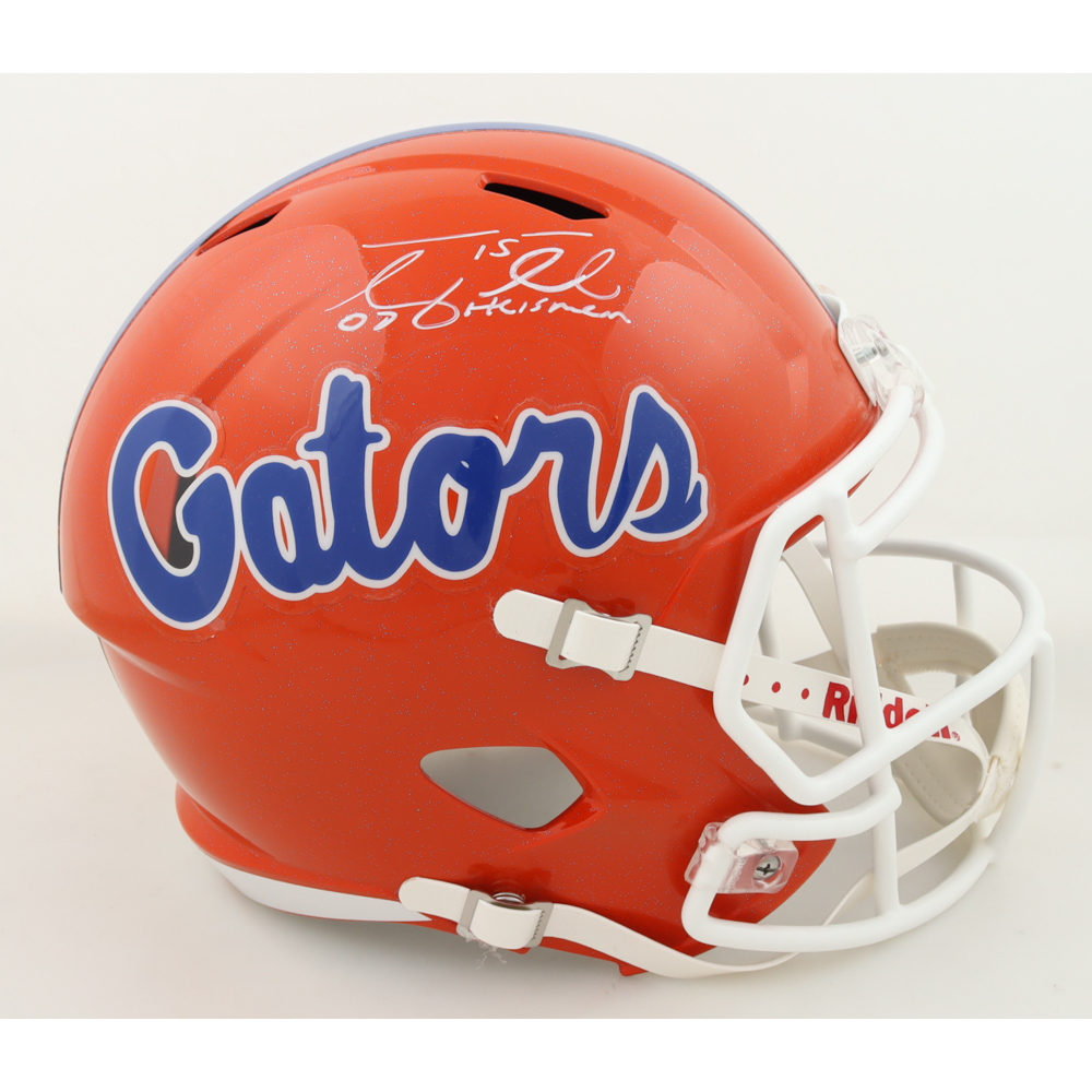 Tim Tebow Signed Florida Gators Full-Size Speed Helmet Inscribed "07 ...