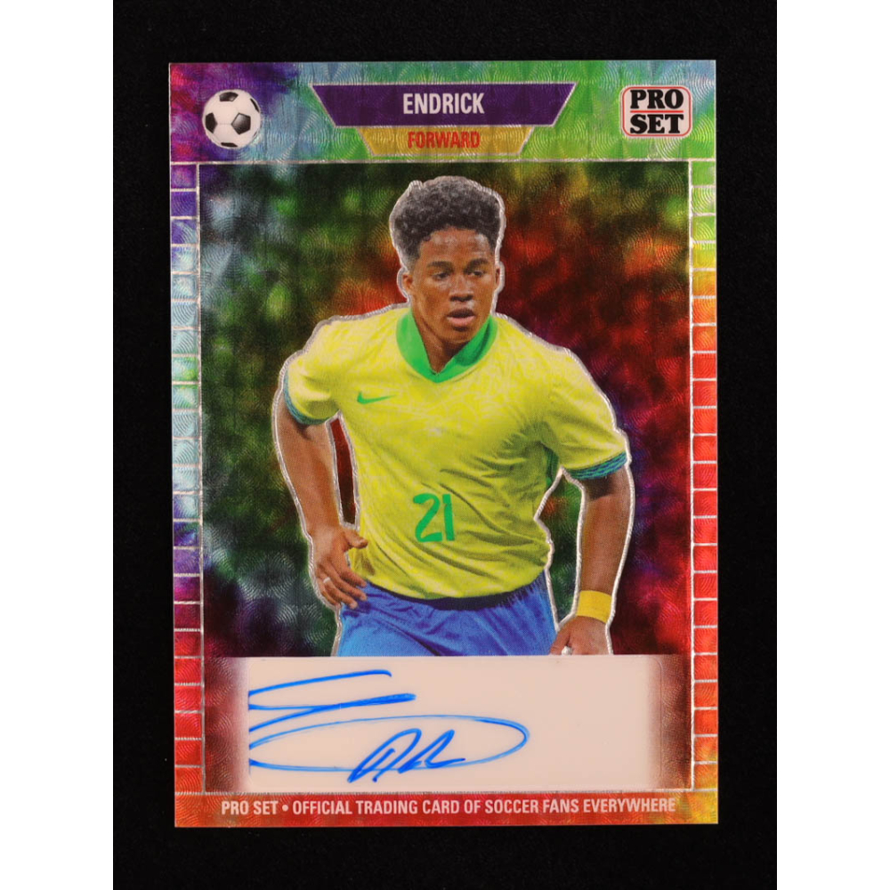 Endrick 2024 Pro Set Autographs Super Prismatic Rainbow #PSBAE1 #1/1 ...