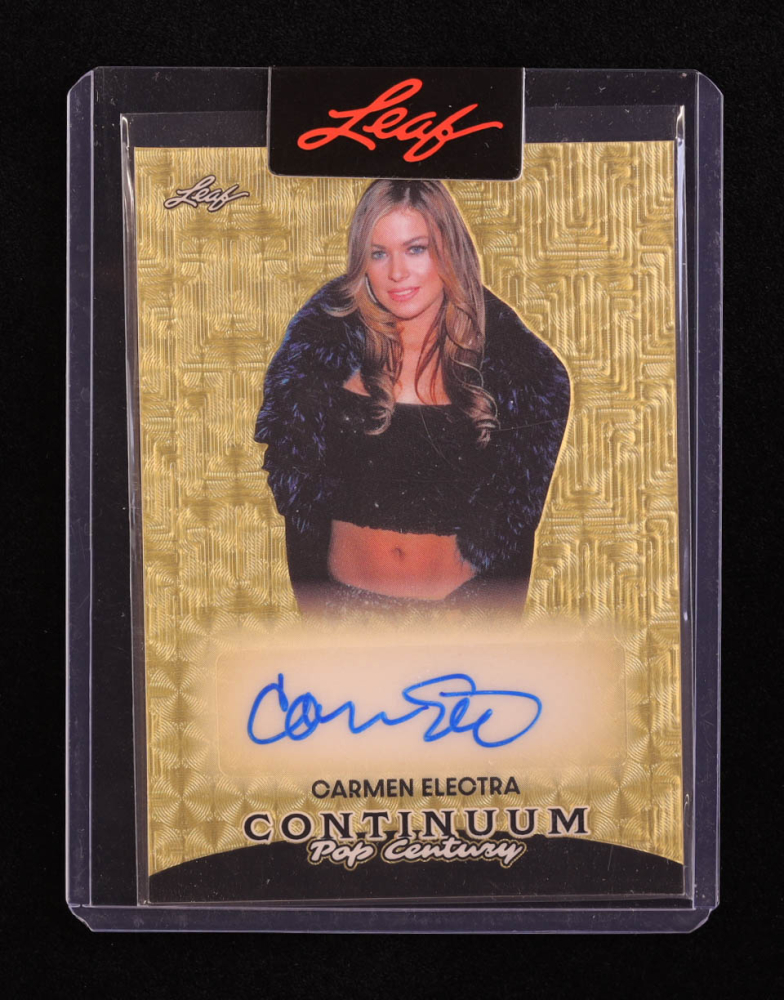 Carmen Electra 2023 Leaf Pop Cenury Continuum Super Prismatic Gold #BACE2 #1/1 | Pristine Auction