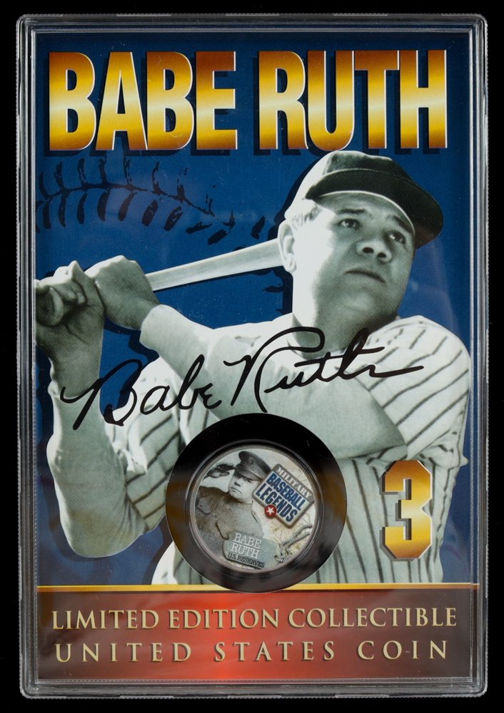 Babe Ruth LE 2005 Merrick Mint Military Baseball Legends Colorized ...