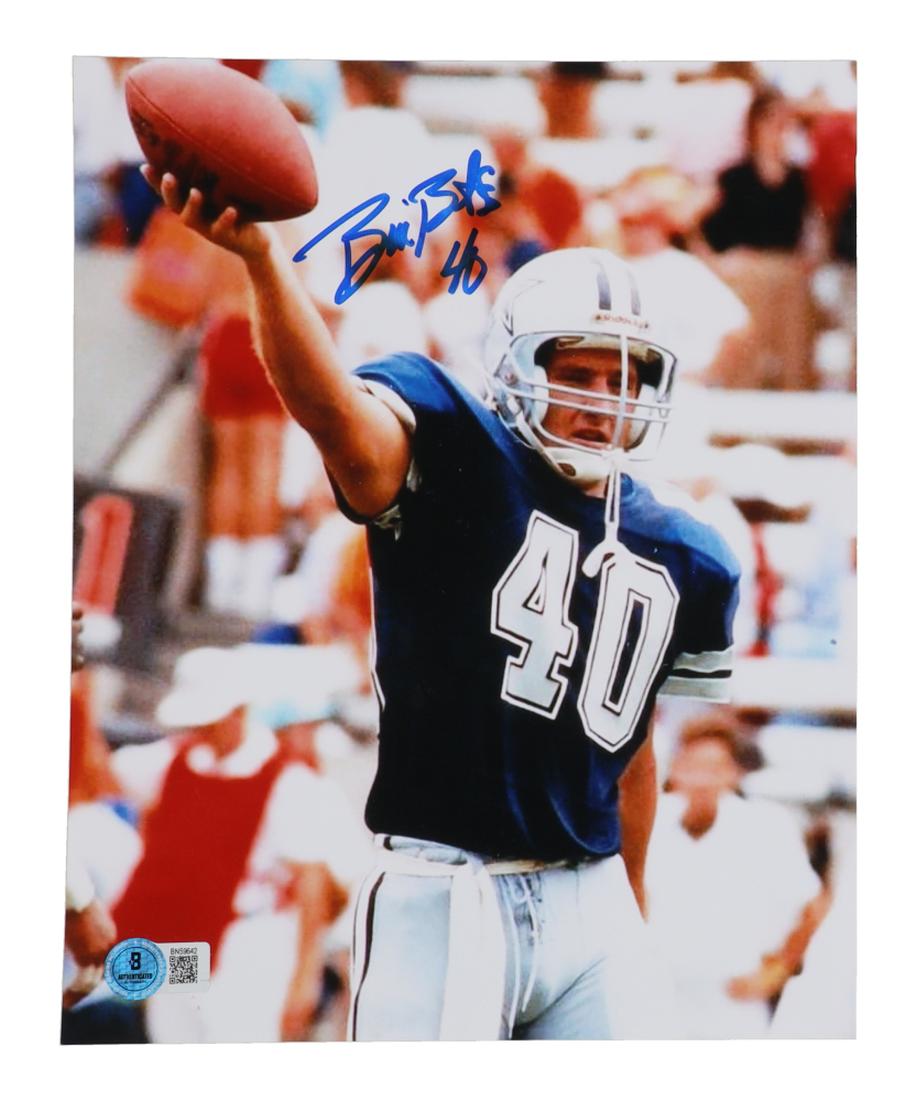 Bill Bates Signed Cowboys 8x10 Photo (Beckett) | Pristine Auction