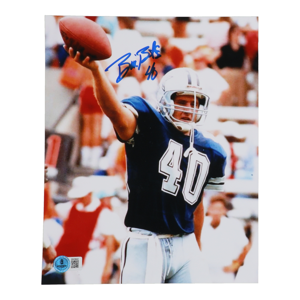 Bill Bates Signed Cowboys 8x10 Photo (Beckett) | Pristine Auction