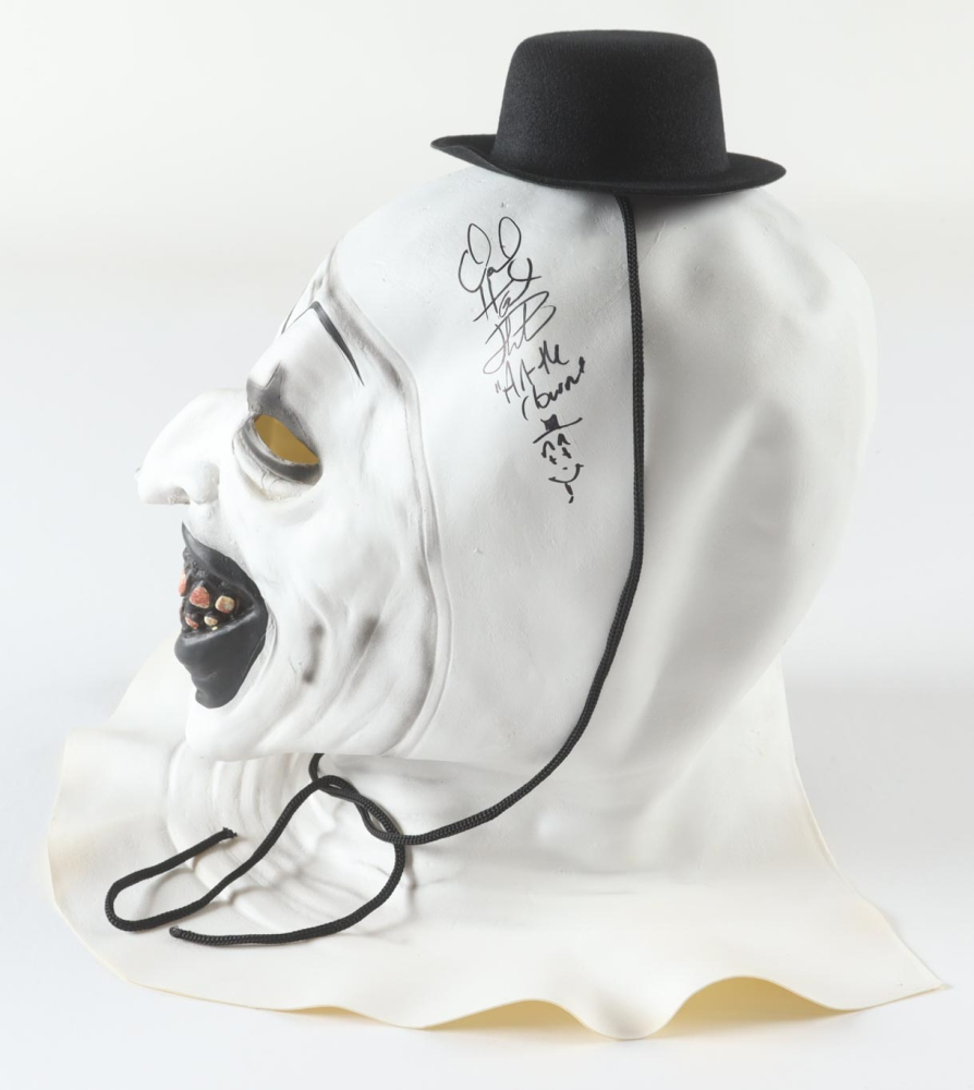 David Howard Thornton Signed "Terrifier" Mask Inscribed "Art the Clown ...
