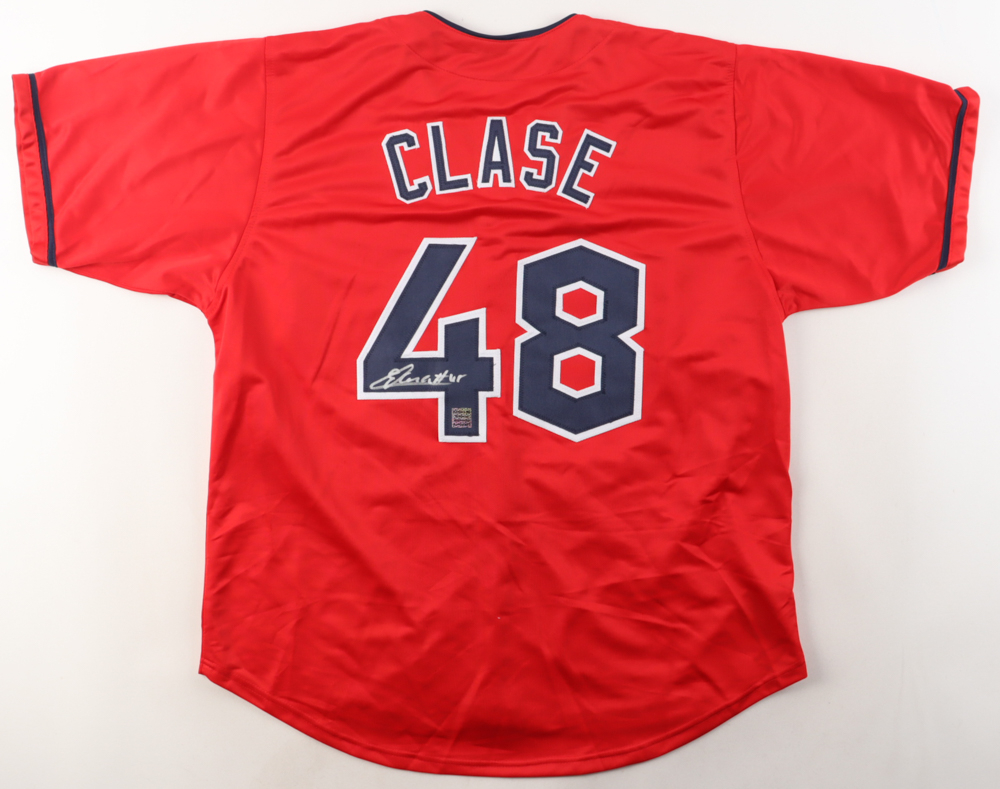 Emmanuel Clase Signed Jersey (Playball Ink) | Pristine Auction