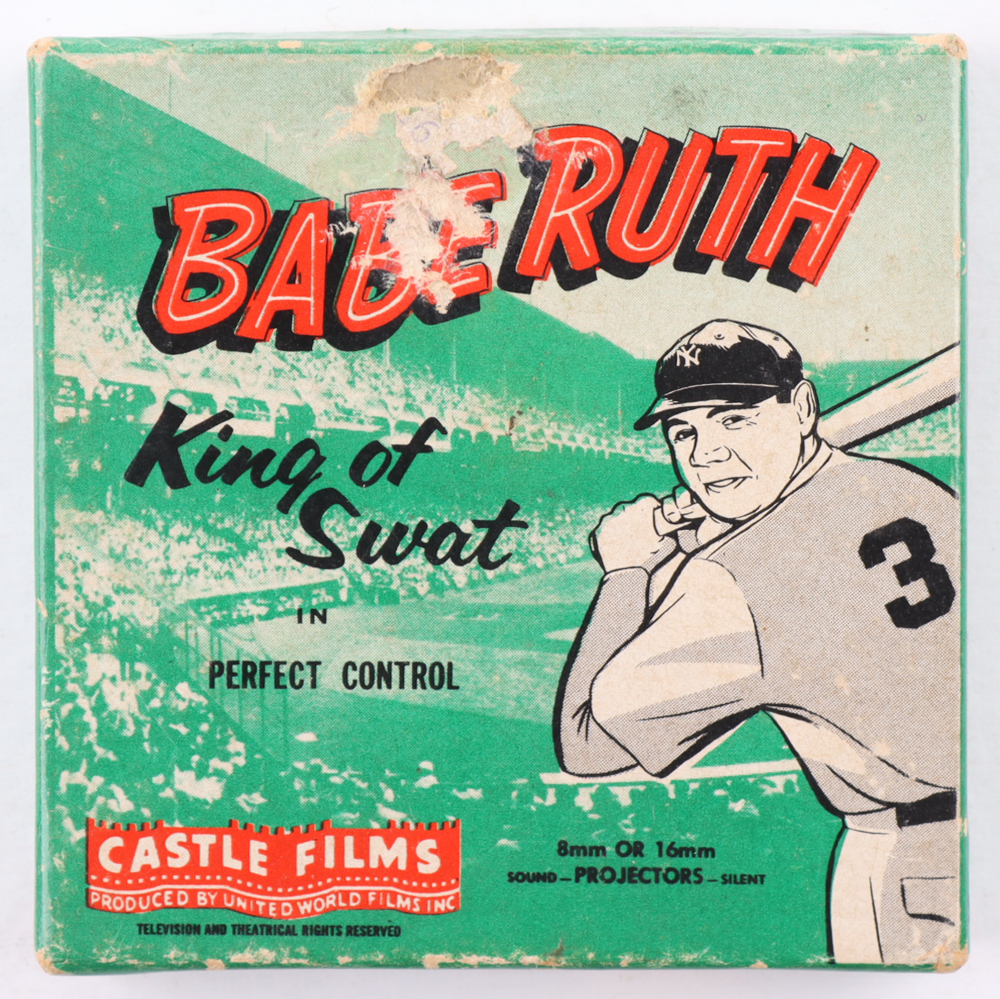 Babe Ruth "King of Swat" 8mm Film Reel with Original Box | Pristine Auction