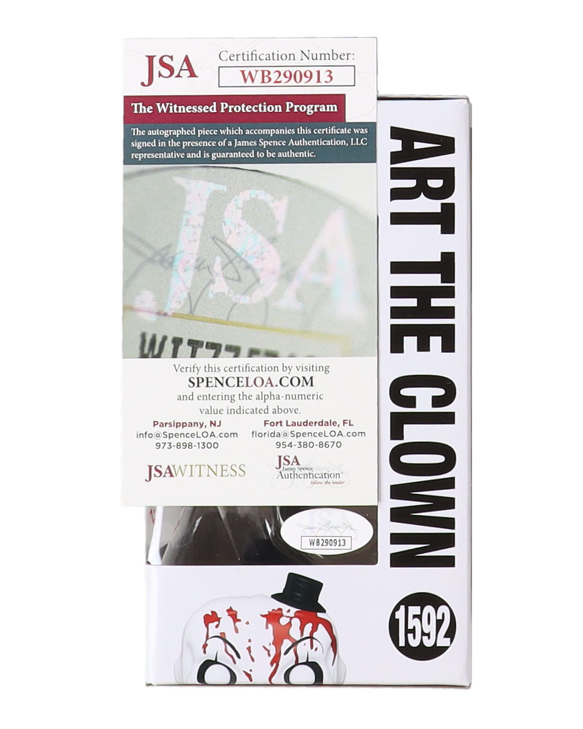 David Howard Thornton Signed "Terrifier" #1592 Art The Clown Funko Pop ...