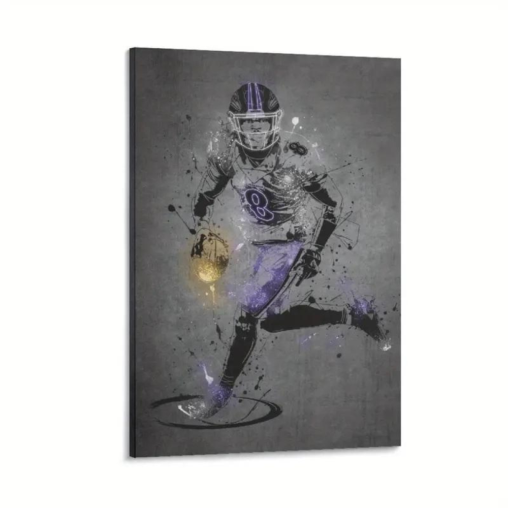 Lamar Jackson Ravens Custom 16x24 Canvas | Pristine Auction