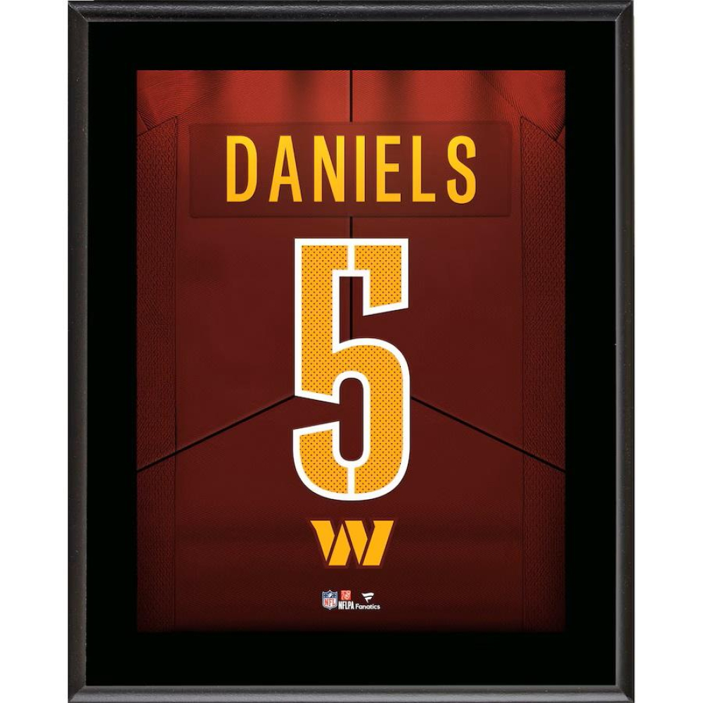Jayden Daniels Commanders Jersey Number Plaque | Pristine Auction