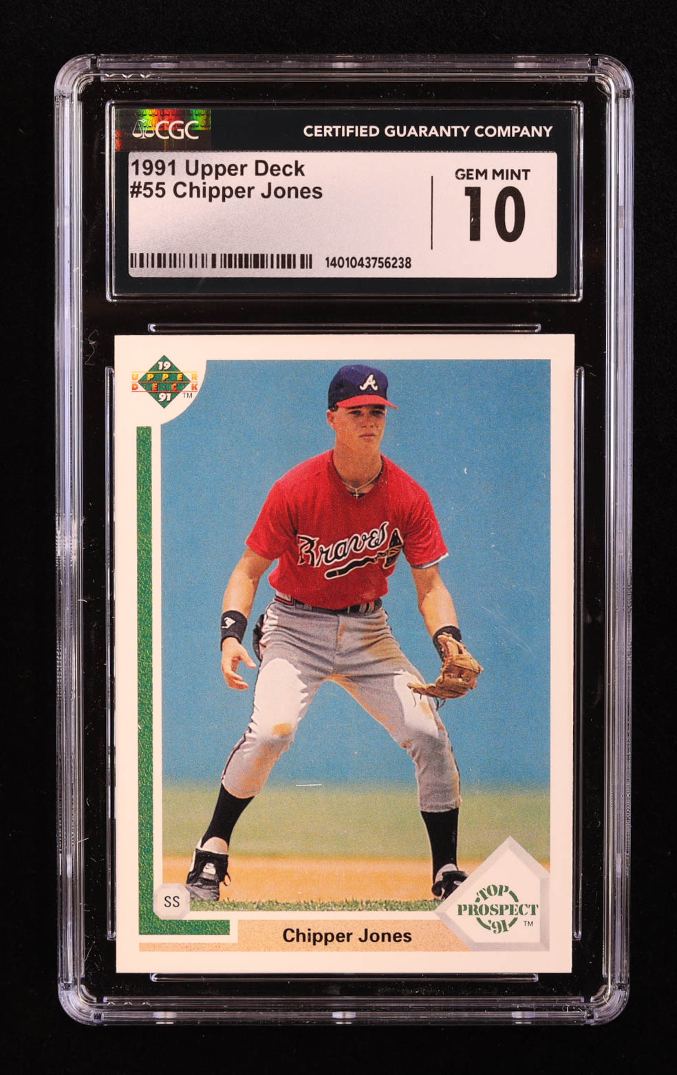 Chipper Jones 1991 Upper Deck #55 RC (CGC 10) | Pristine Auction