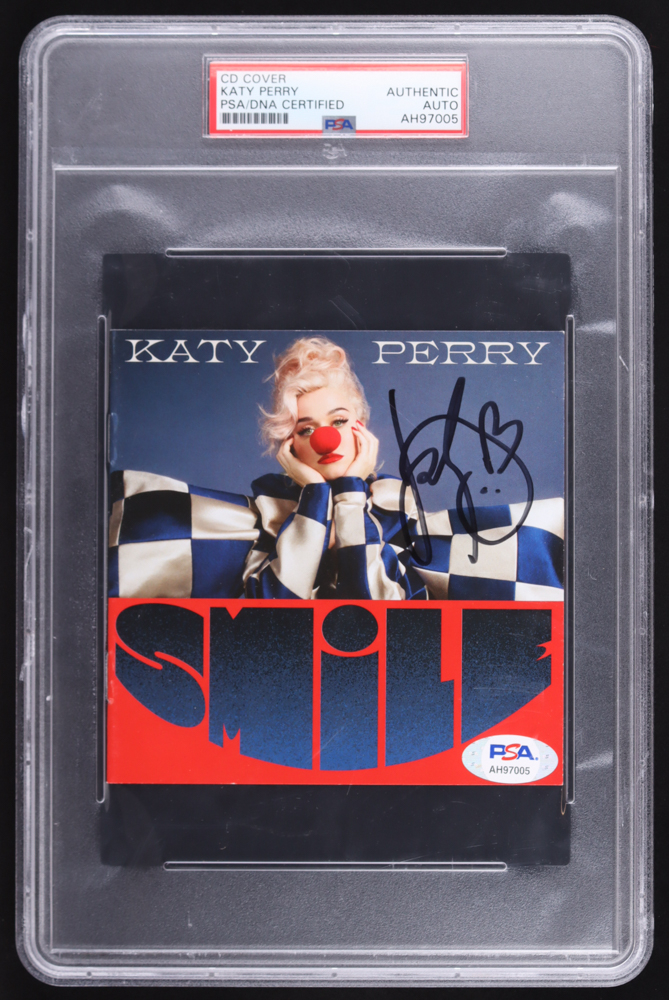 Katy Perry Signed "Smile" CD Cover (PSA) | Pristine Auction