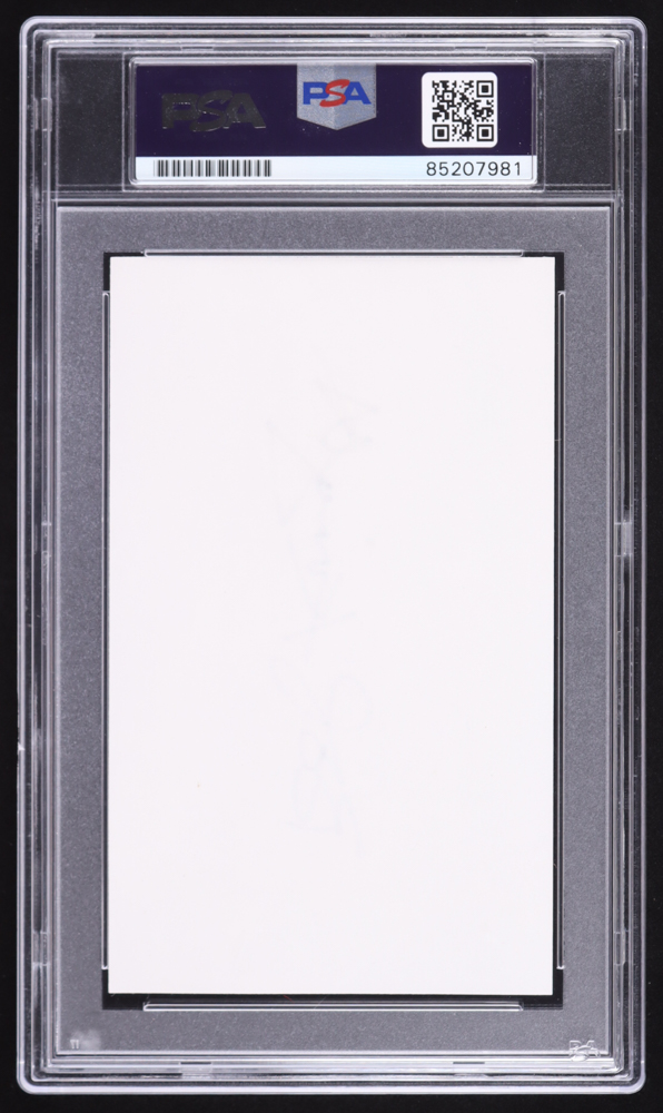 Bob Knight Signed Index Card (PSA | Autograph Grade 10) | Pristine Auction