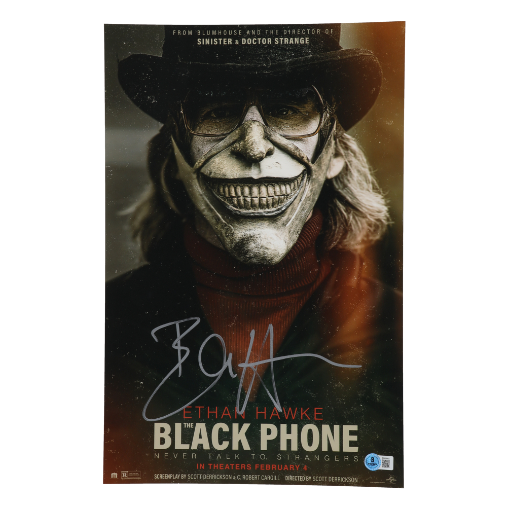 Ethan Hawke Signed "The Black Phone" 11x17 Photo (Beckett) | Pristine ...