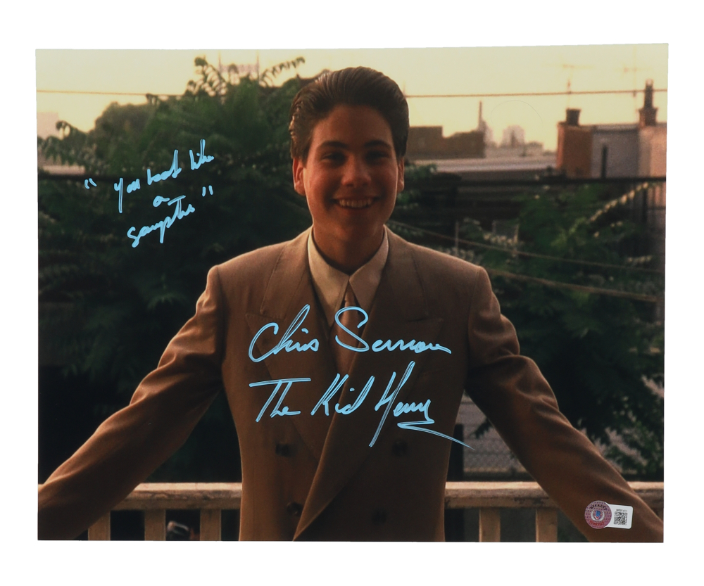 Christopher Serrone Signed "Goodfellas" 11x14 Photo Inscribed "The Kid ...