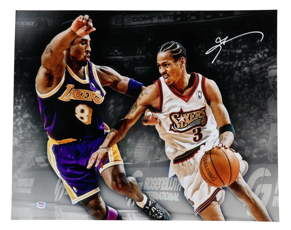 Allen Iverson Signed 76ers 16x20 Photo (PSA) | Pristine Auction