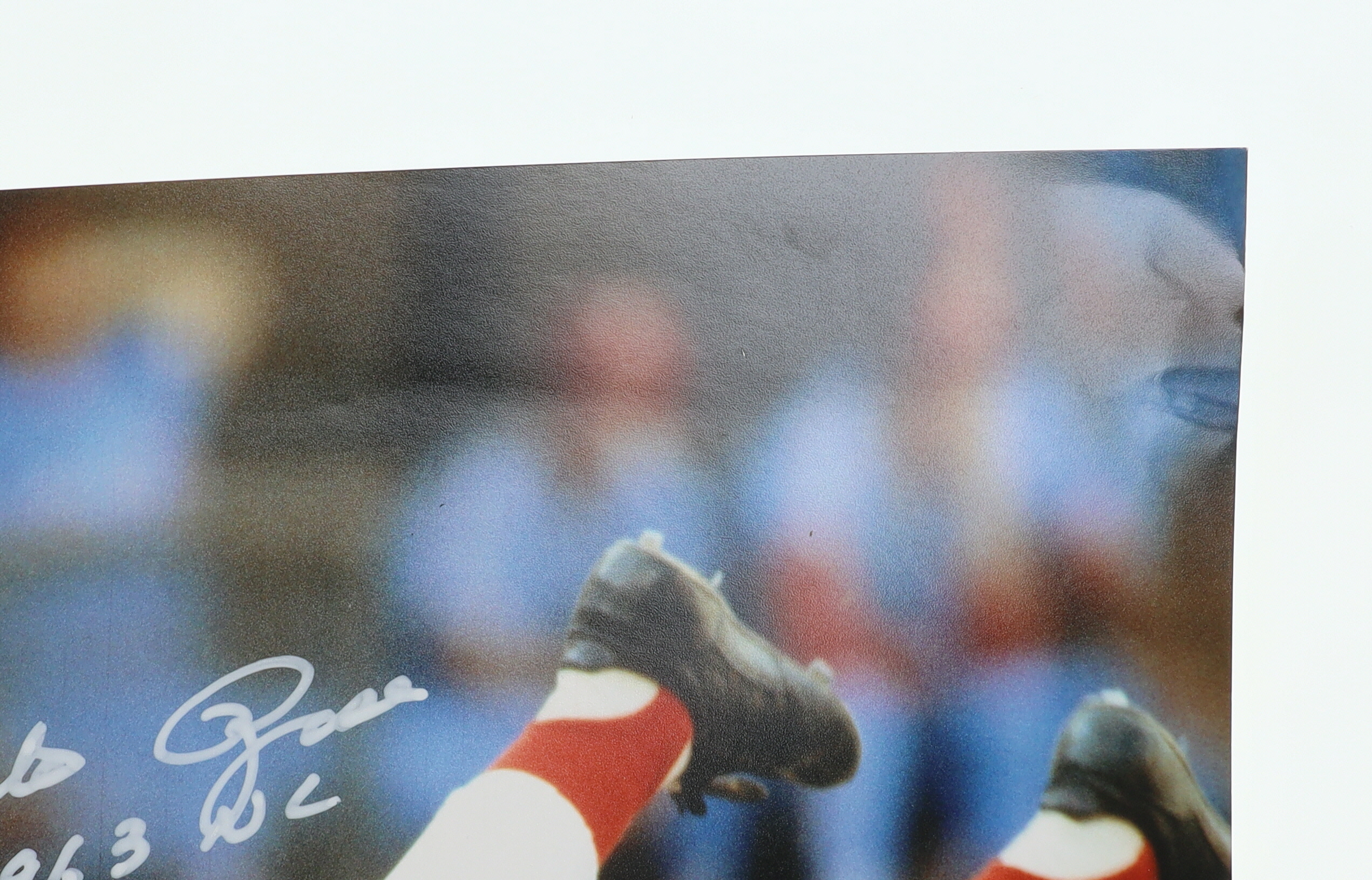 Pete Rose Signed Reds 10x20 Photo Inscribed "1963 N.L. ROY" (Playball ...