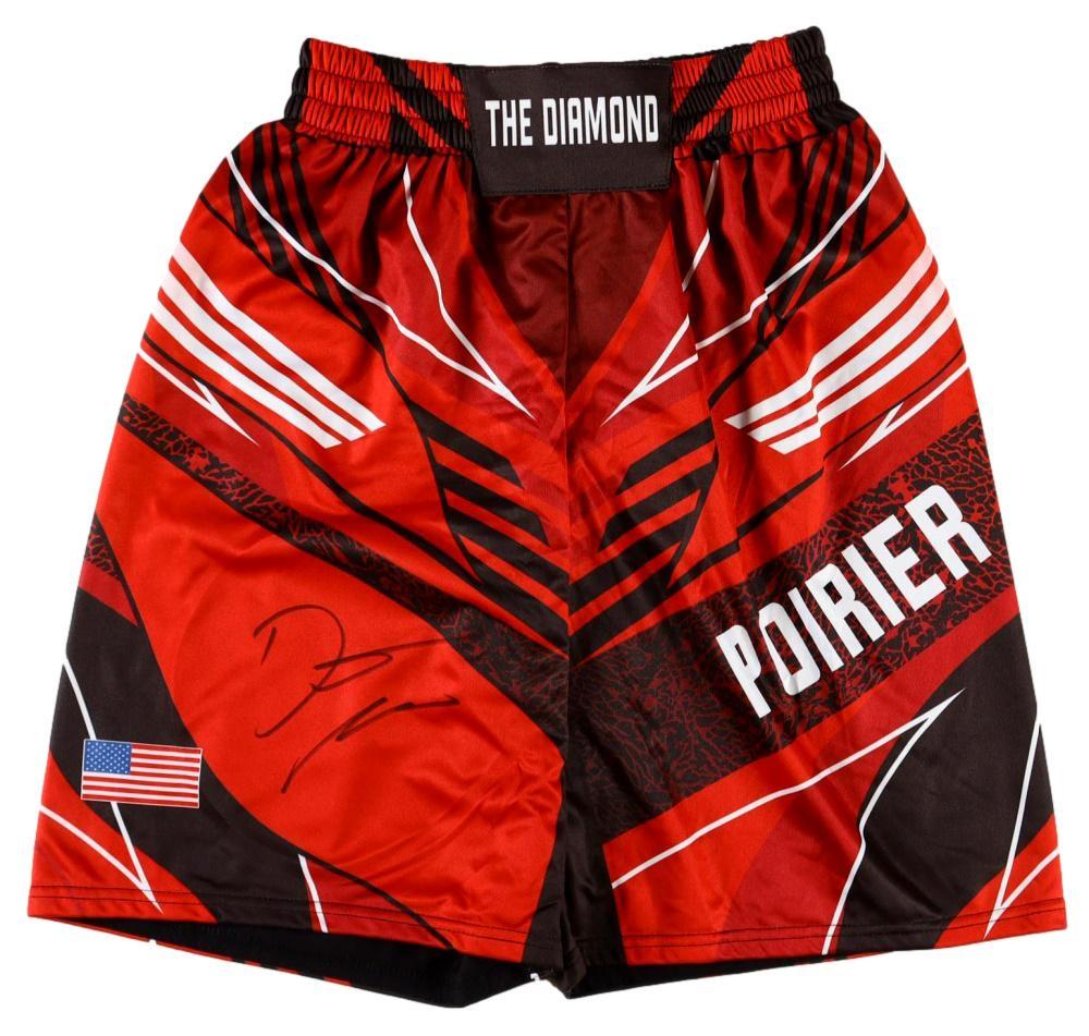 Dustin Poirier Signed "The Diamond" Custom Fight Trunks (Beckett ...