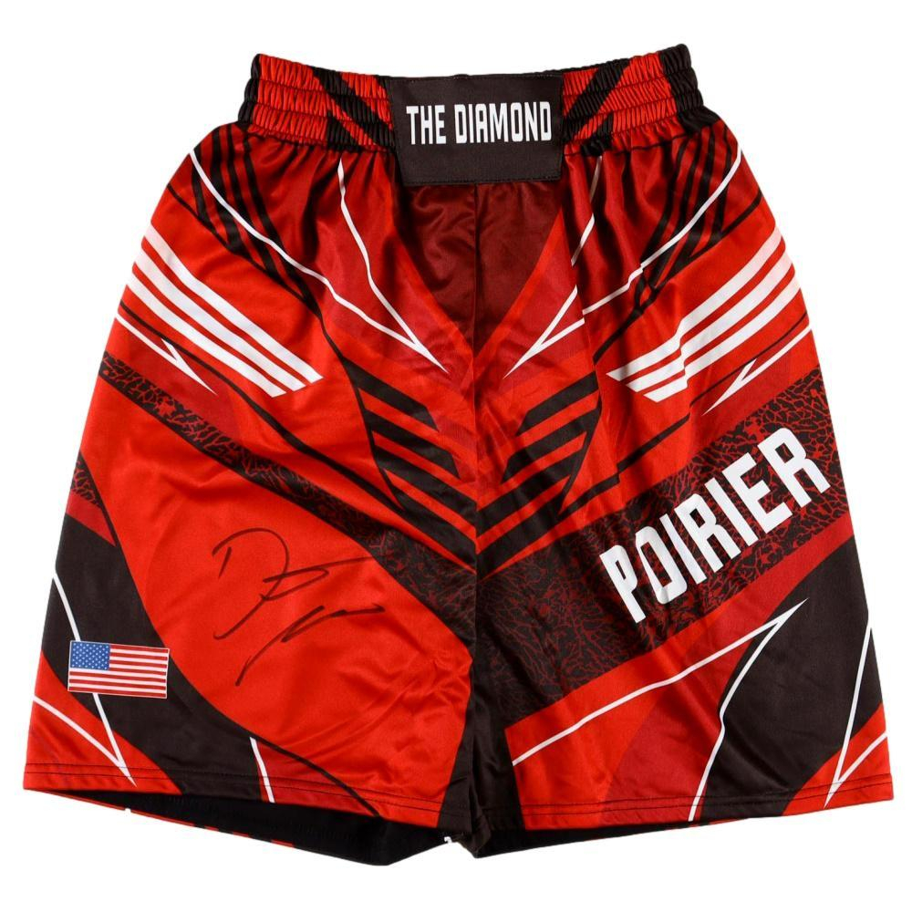 Dustin Poirier Signed "The Diamond" Custom Fight Trunks (Beckett ...