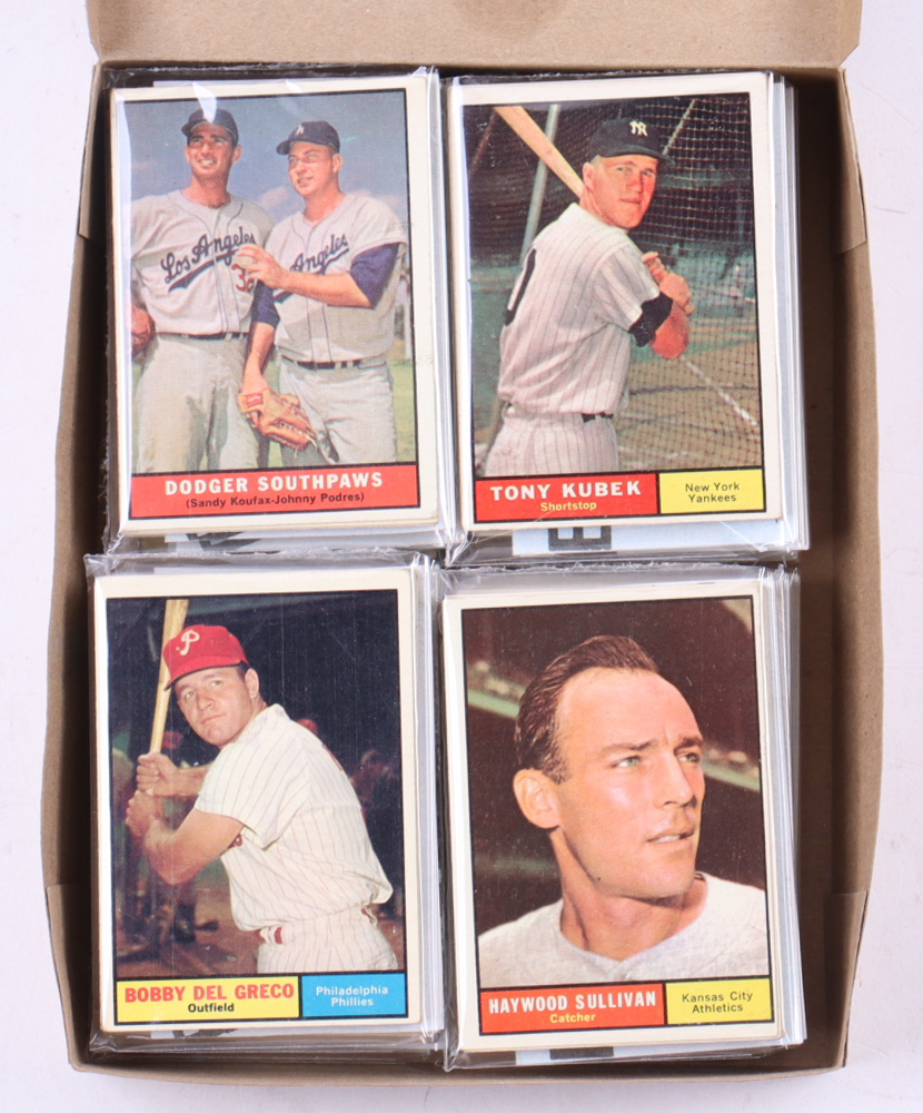 1961 Topps Baseball Cello Fun Pack Vending Box with (20) Packs ...