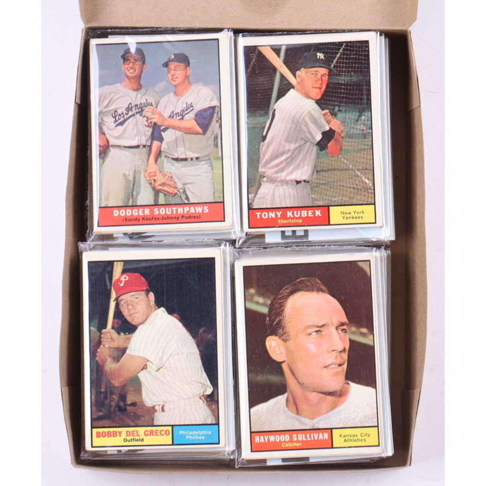 1961 Topps Baseball Cello Fun Pack Vending Box with (20) Packs ...