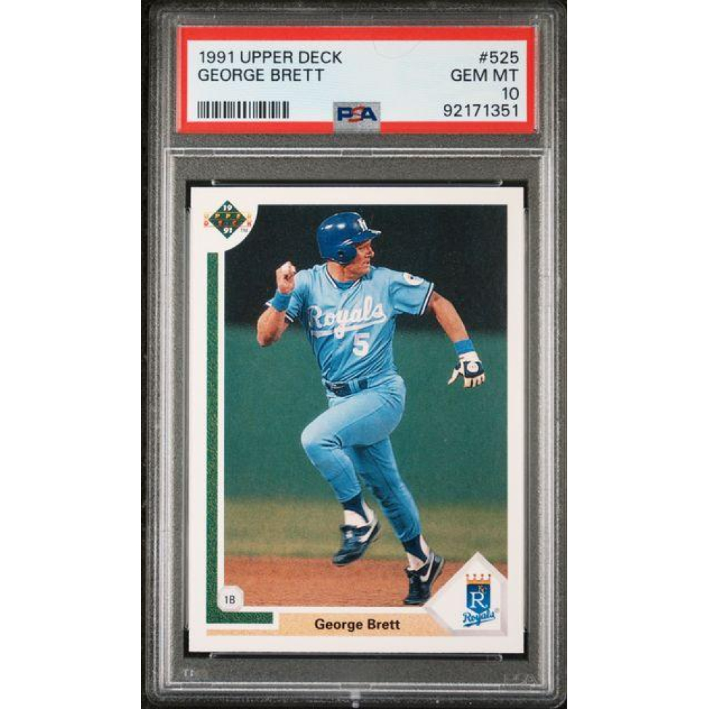 George Brett 1991 Upper Deck #525 (PSA 10) | Pristine Auction