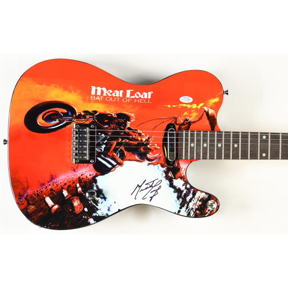 Meat Loaf Signed "Bat Out of Hell" Custom 39" Electric Guitar ...