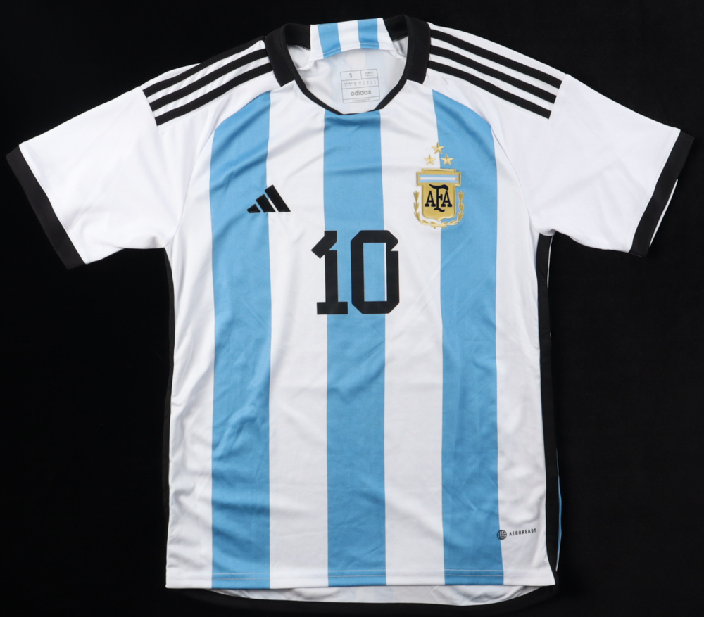 Lionel Messi Signed Team Argentina Adidas Jersey Inscribed "Leo ...