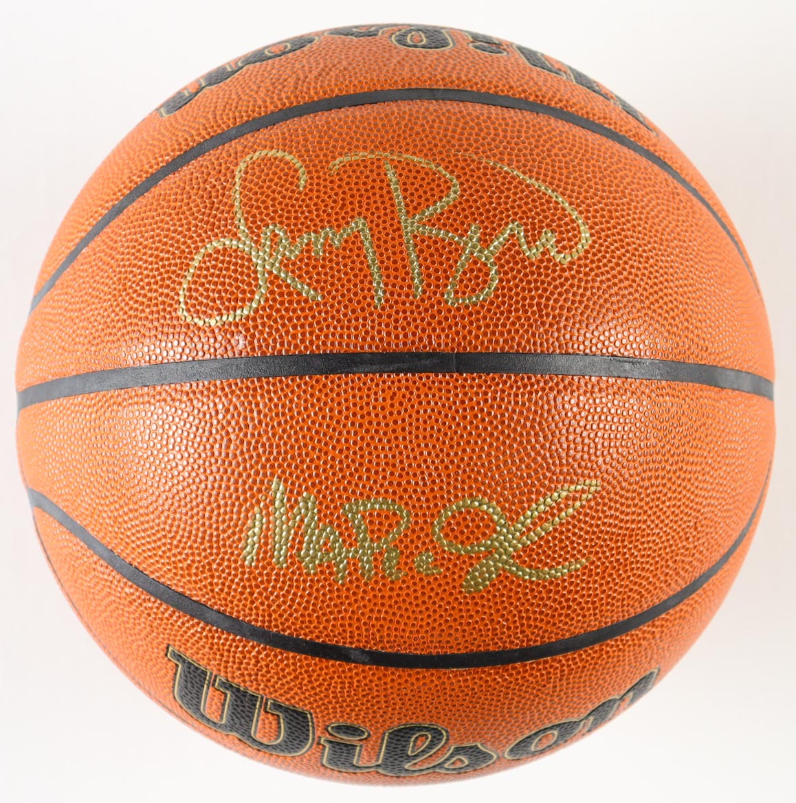 Larry Bird & Magic Johnson Signed NBA Basketball with Acrylic Display Case (Beckett) | Pristine ...