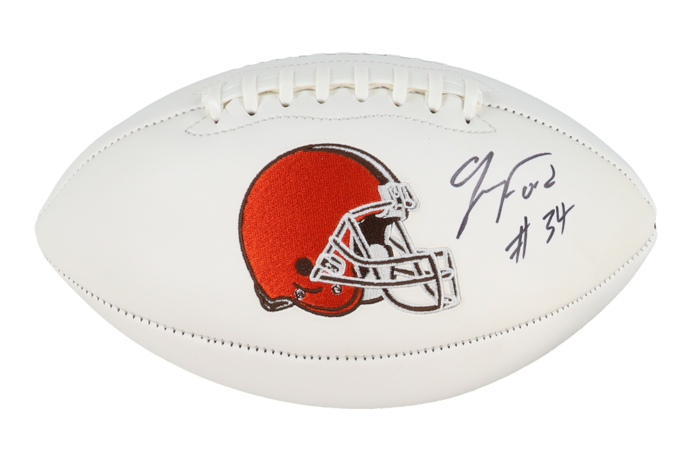 Jerome Ford Signed Browns Logo Football (JSA) | Pristine Auction
